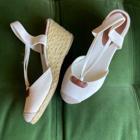 Chaps | Shoes | Chaps Espadrille Cream And Tan | Poshmark